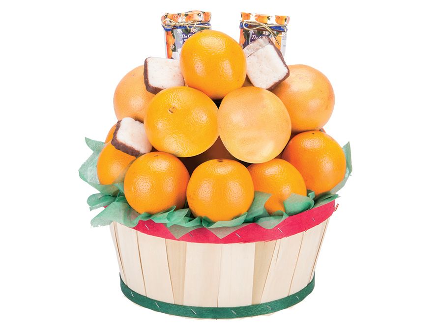 1 Peck Basket Navels & Ruby Red Grapefruit Deluxe